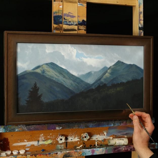 Gathering Mountains - Acrylic Painting Lesson ONLINE | Tim Gagnon Studio